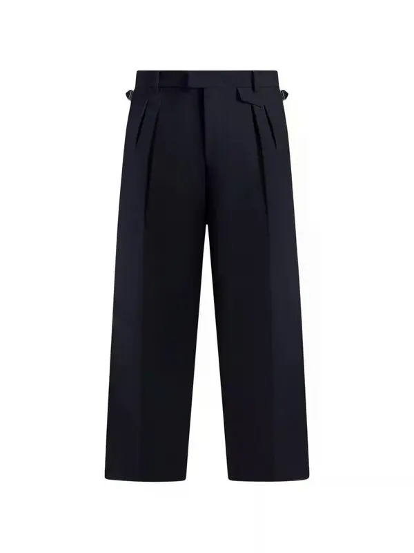 Manière De Voir Maniere De Voir Relaxed Fit Pleated Tailored Trousers - Blue