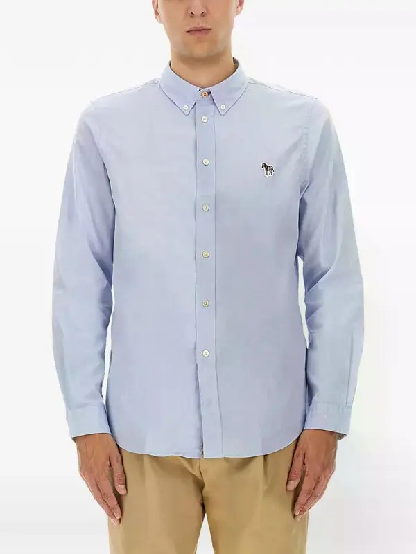 Paul Smith Zebra Appliqué Shirt - Blue