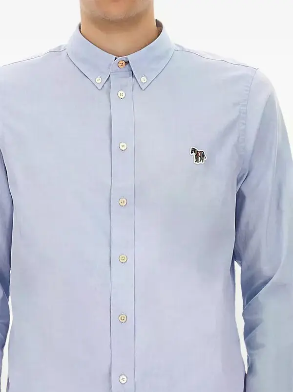 Paul Smith Zebra Appliqué Shirt - Blue