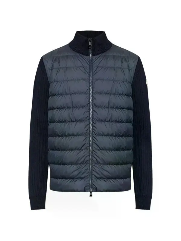 Moncler Padded Ribbed Jacket - Blue