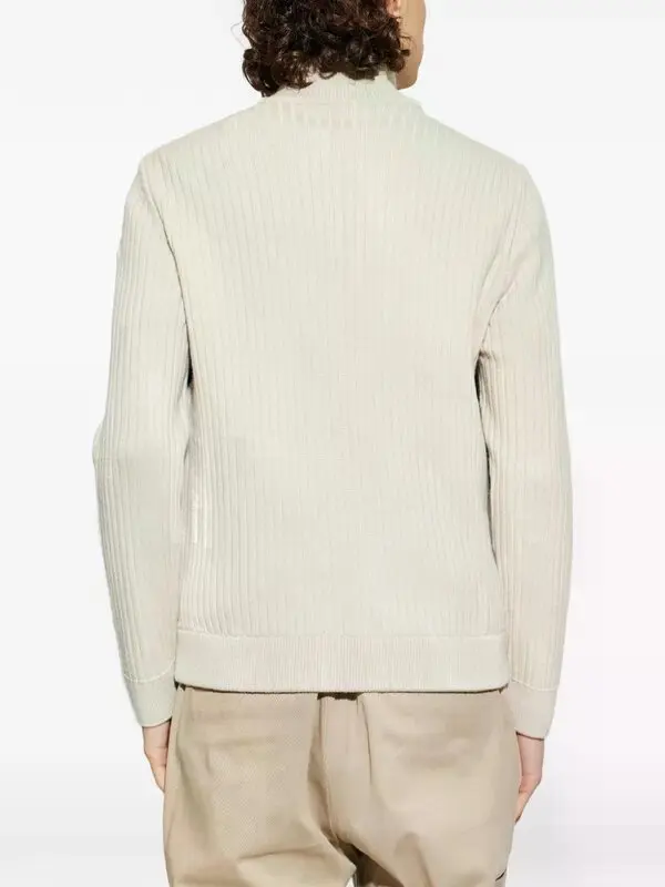 Moncler Padded Ribbed Jacket - Neutrals