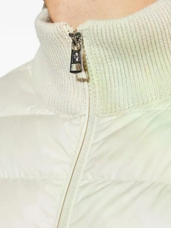 Moncler Padded Ribbed Jacket - Neutrals
