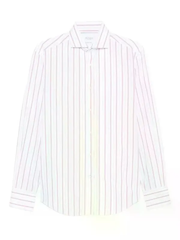 Brunello Cucinelli Striped Shirt - White