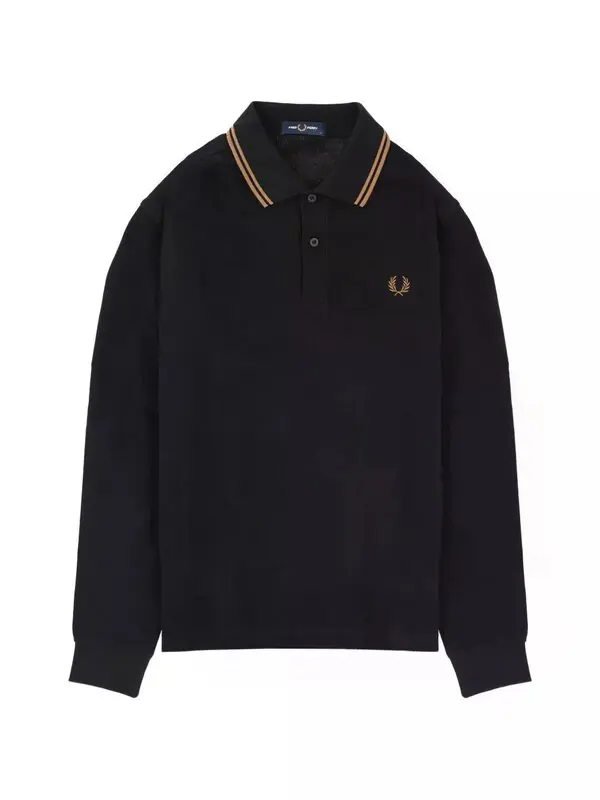 Fred Perry Long-sleeved Polo Shirt - Black