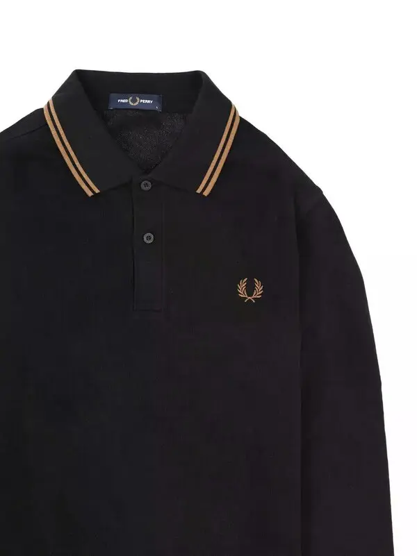 Fred Perry Long-sleeved Polo Shirt - Black