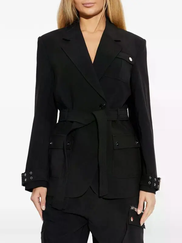 GANNI Notched-lapel Belted Jacket