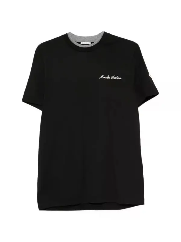 Moncler Logo-embroidery T-shirt