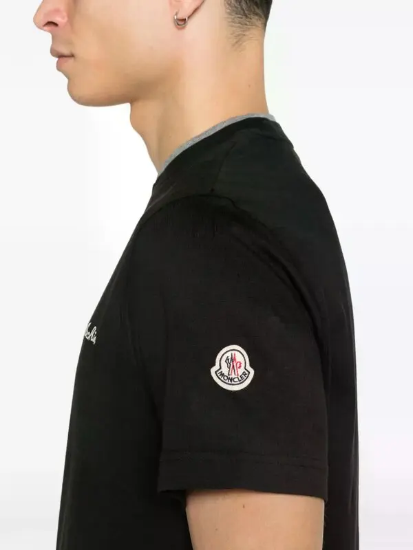 Moncler Logo-embroidery T-shirt