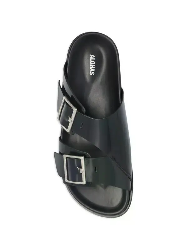 ALOHAS Alba Buckle Sandals - Black