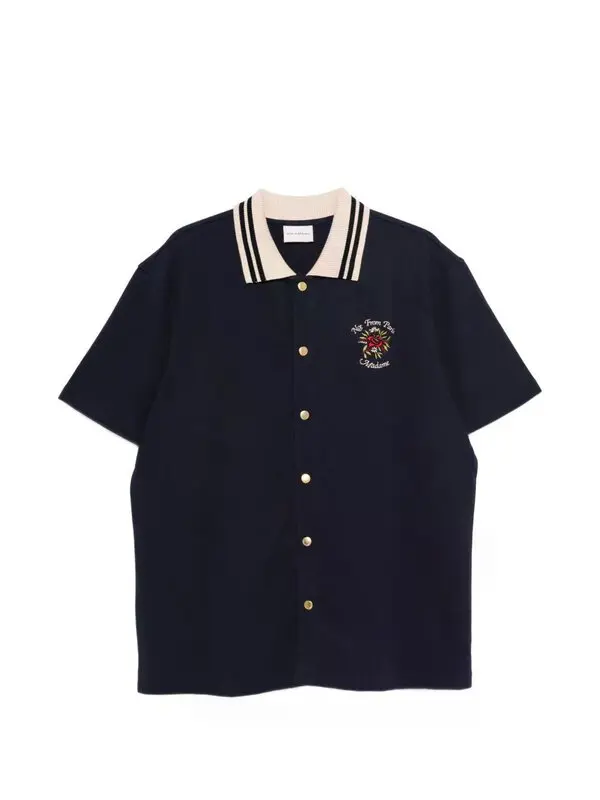 Drole De Monsieur Embroidered Buttoned Shirt