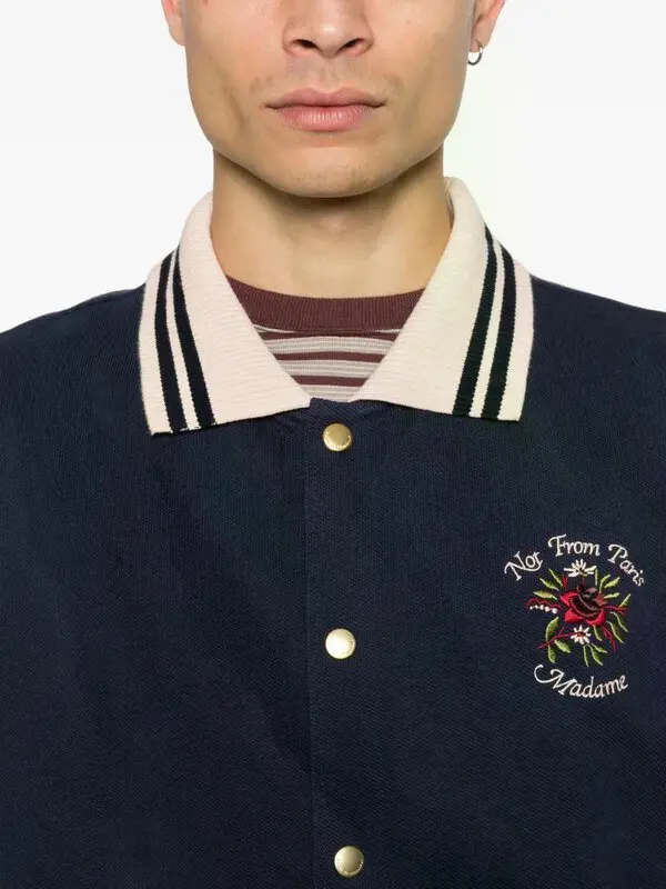 Drole De Monsieur Embroidered Buttoned Shirt