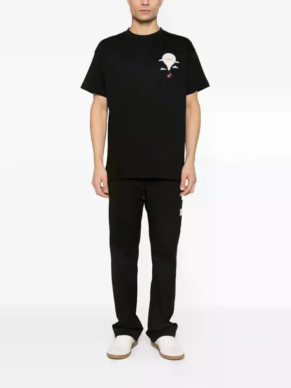 FLANEUR Graphic-print T-shirt - Black