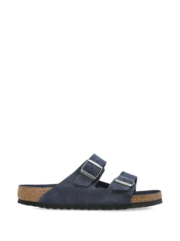 BIRKENSTOCK Arizona Buckle Suede Sandals - Blue