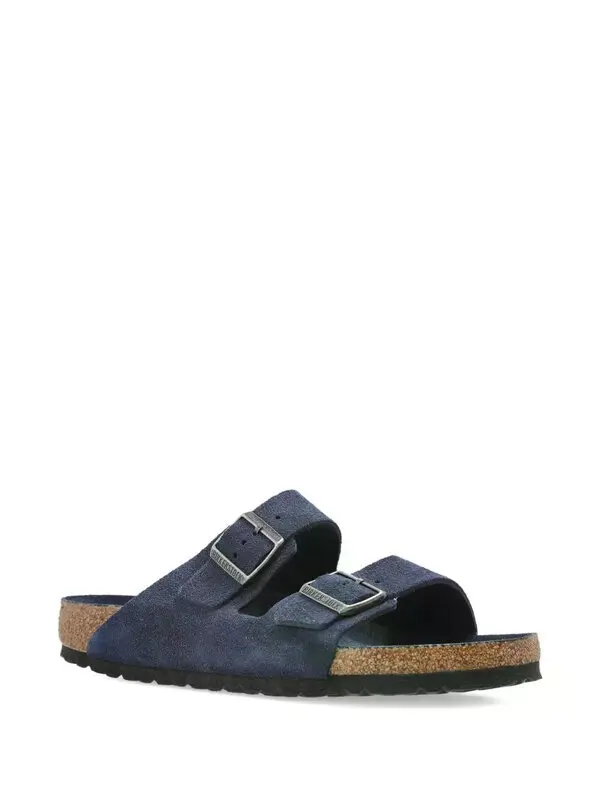 BIRKENSTOCK Arizona Buckle Suede Sandals - Blue