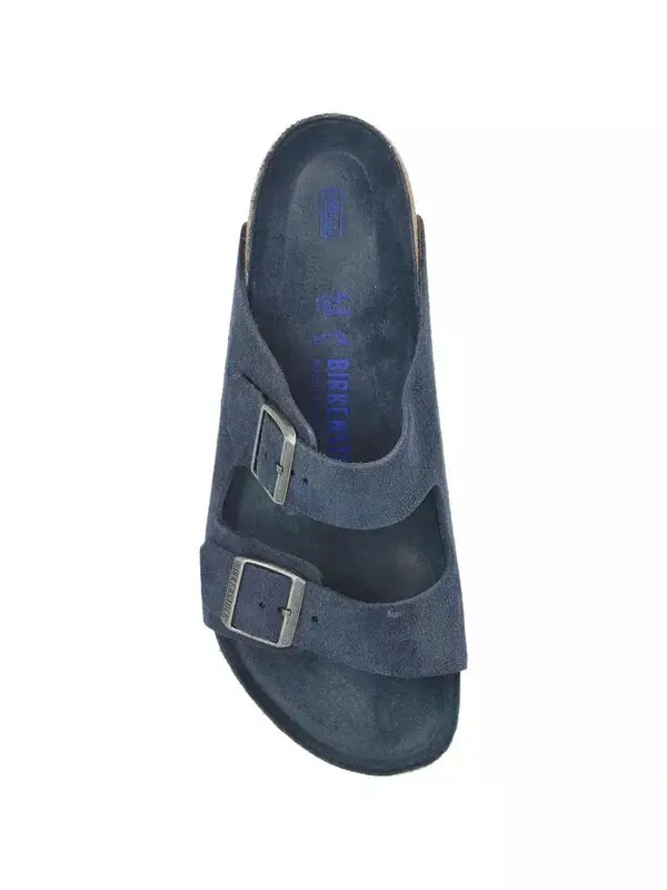 BIRKENSTOCK Arizona Buckle Suede Sandals - Blue