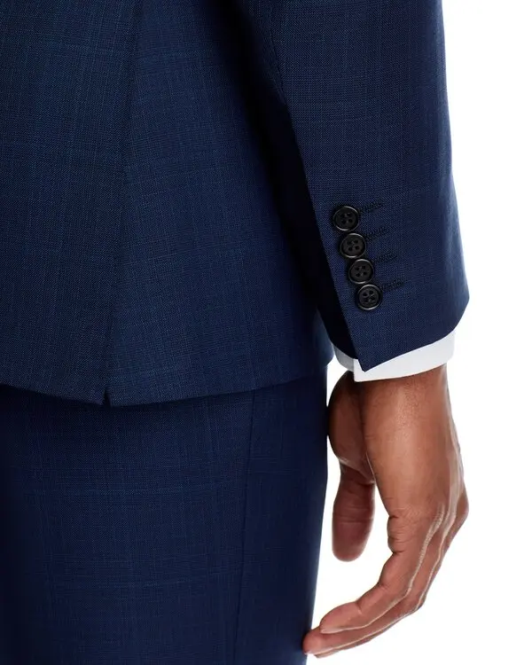 Canali Siena Tonal Plaid Classic Fit Suit - Blue