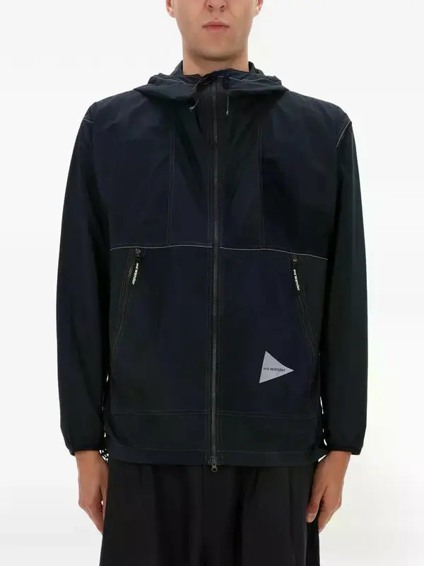AND WANDER Zip-up Hooded Jacket