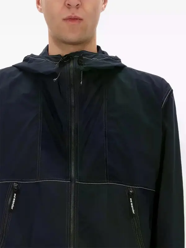 AND WANDER Zip-up Hooded Jacket
