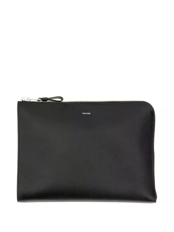TOM FORD Leather Clutch - Black