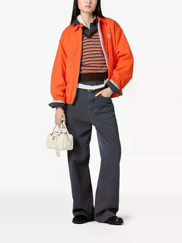 Miu Miu Wide-leg Five-pocket Jeans - Grey