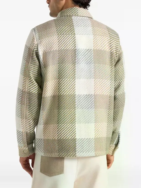 Manière De Voir Check-print Overshirt - Neutrals