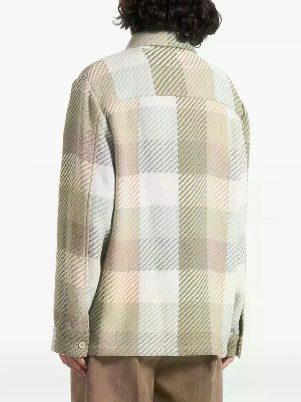 Manière De Voir Check-print Overshirt - Neutrals