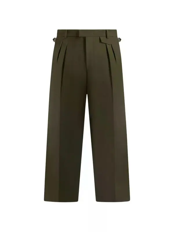 Manière De Voir Pleated Tailored Trousers - Green