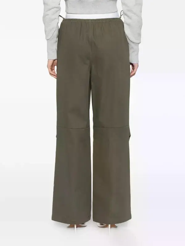 Alexander Wang Logo Waistband Trousers - Green