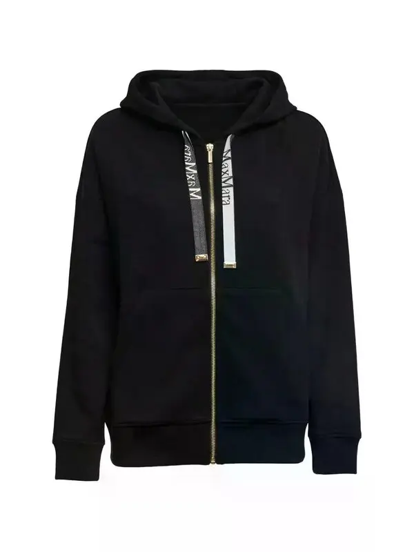 Max Mara Zip-up Hoodie - Black