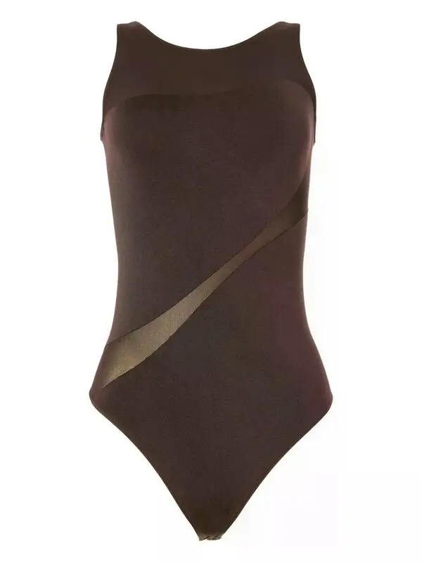Wolford Shade Sleeveless String Body - Brown
