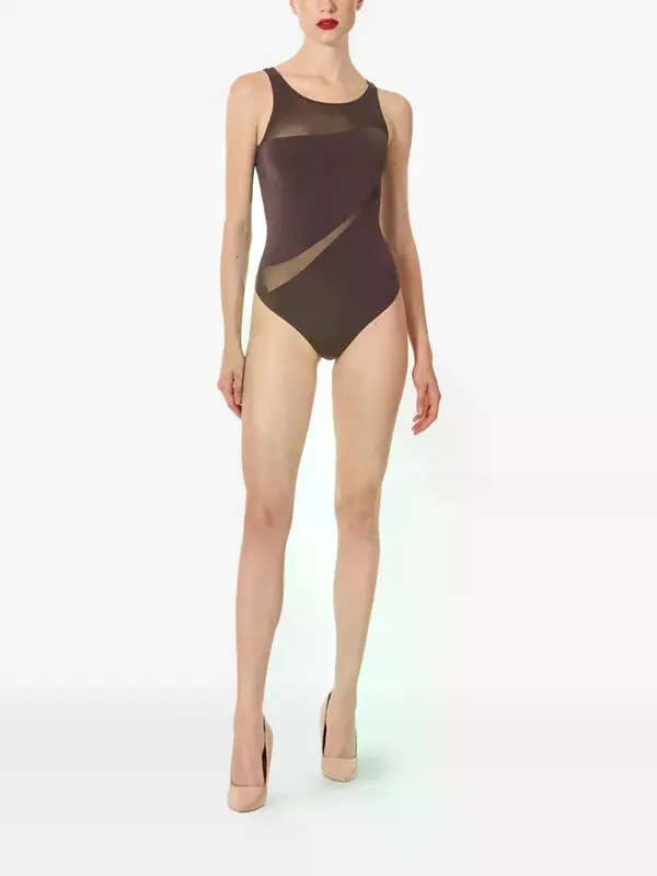 Wolford Shade Sleeveless String Body - Brown