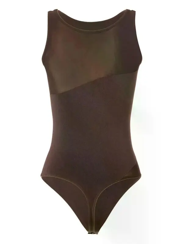 Wolford Shade Sleeveless String Body - Brown