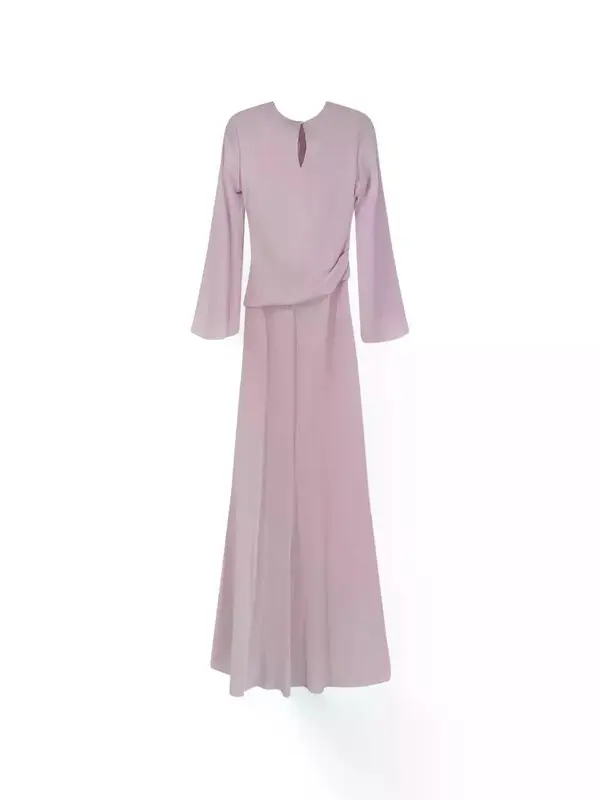 Alexander McQueen Long-sleeve Draped Maxi Dress