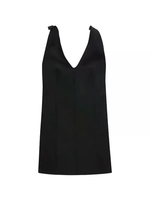 MSGM V-neck Sleeveless Mini Dress