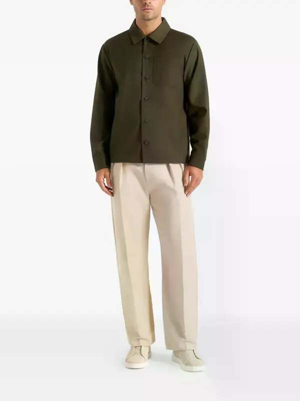 Manière De Voir Valentin Classic Long Sleeve Shirt - Green