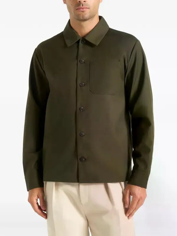 Manière De Voir Valentin Classic Long Sleeve Shirt - Green