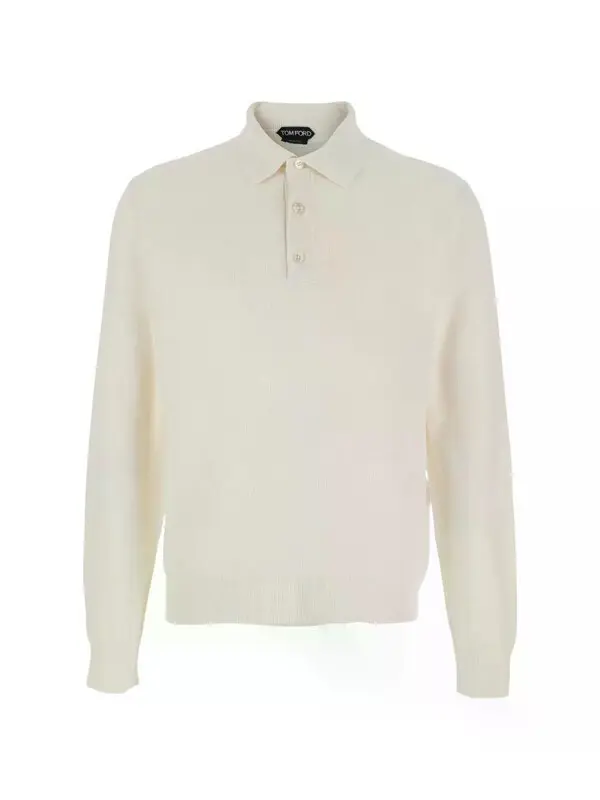 TOM FORD Buttoned Silk Polo Shirt