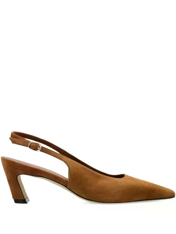 STUART WEITZMAN Stassi Pointed Slingback Pumps - Neutrals