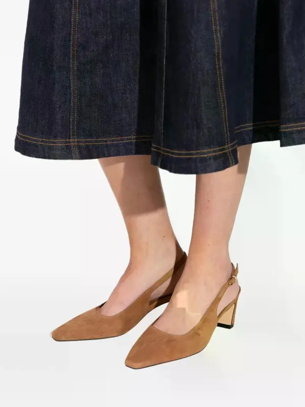 STUART WEITZMAN Stassi Pointed Slingback Pumps - Neutrals