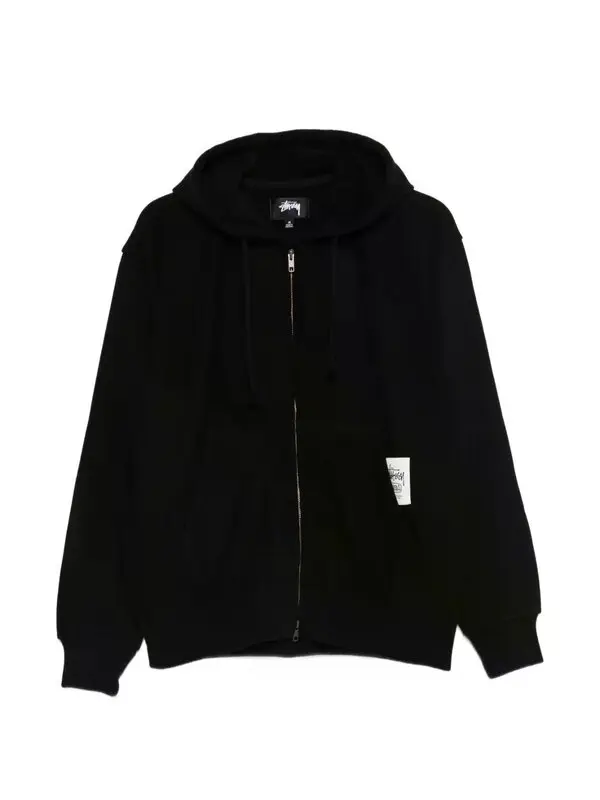 StÜssy Zip-up Hoodie - Black