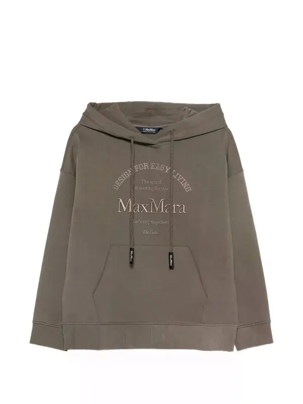 Max Mara Logo-embroidered Hoodie