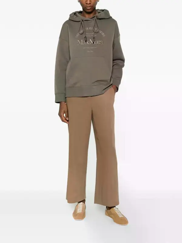 Max Mara Logo-embroidered Hoodie