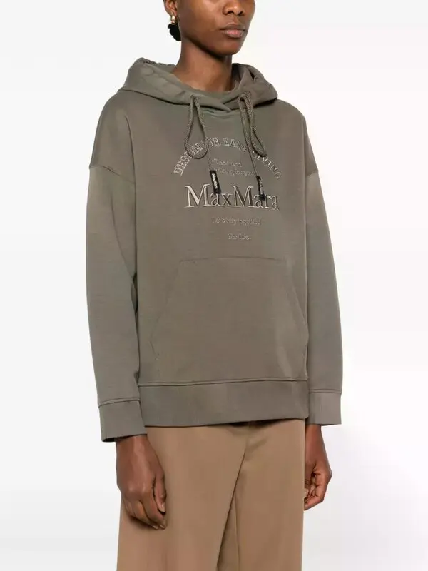 Max Mara Logo-embroidered Hoodie