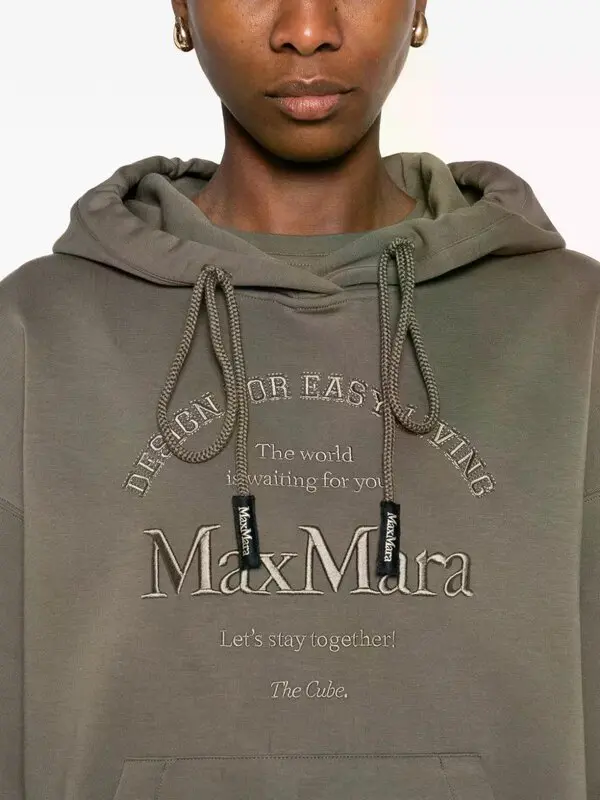 Max Mara Logo-embroidered Hoodie