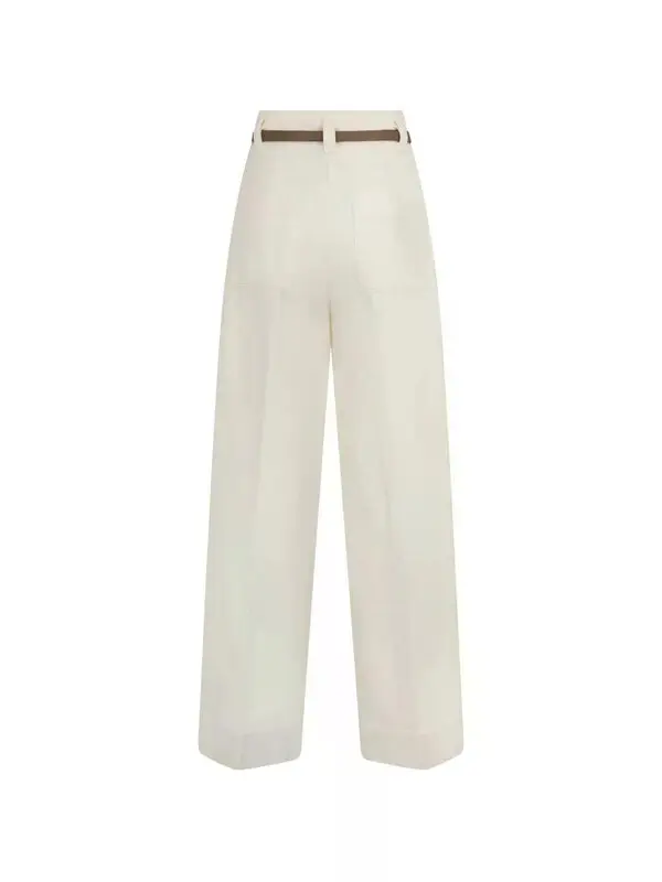 Peserico High-waisted Belted Trousers