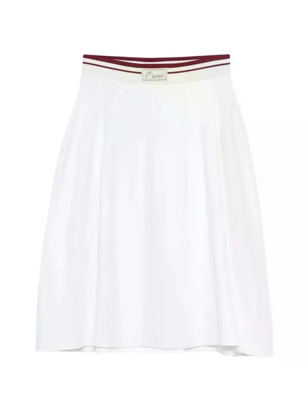 Marni Logo Waistband A-line Skirt
