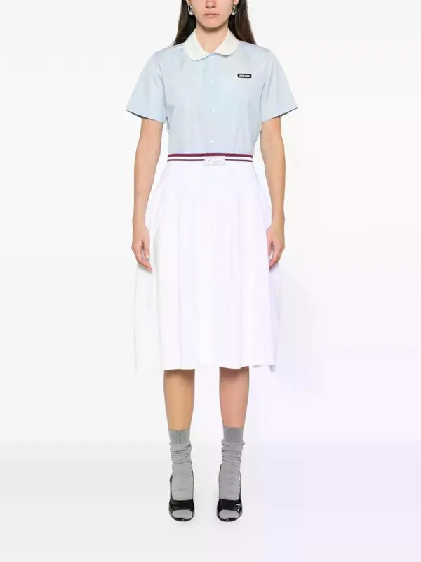 Marni Logo Waistband A-line Skirt