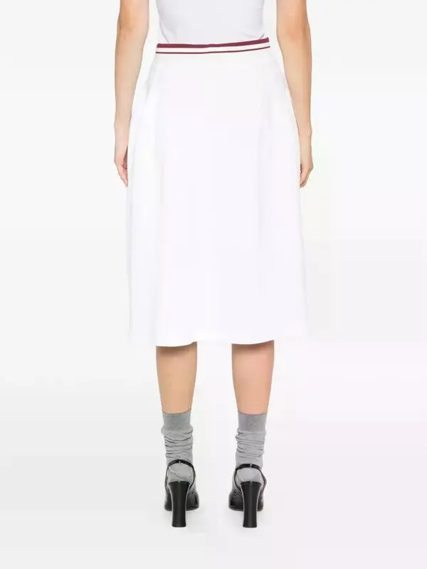 Marni Logo Waistband A-line Skirt