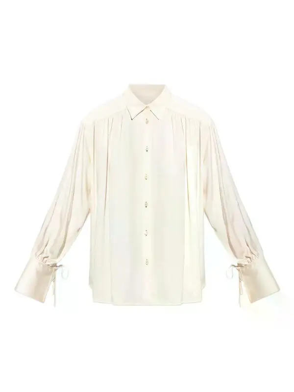 Paul Smith Tie-cuff Button-down Top - Neutrals