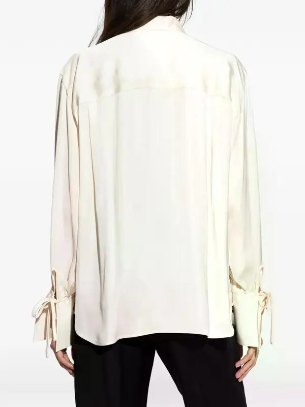 Paul Smith Tie-cuff Button-down Top - Neutrals